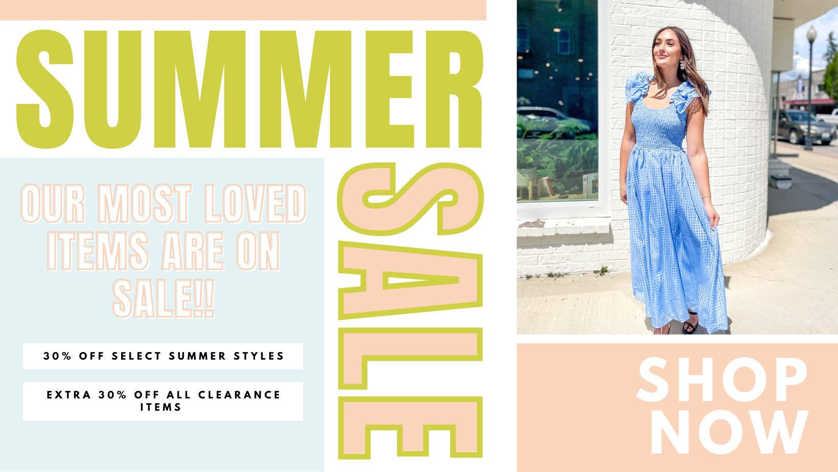 On trend women's clothes and fashion accessories.