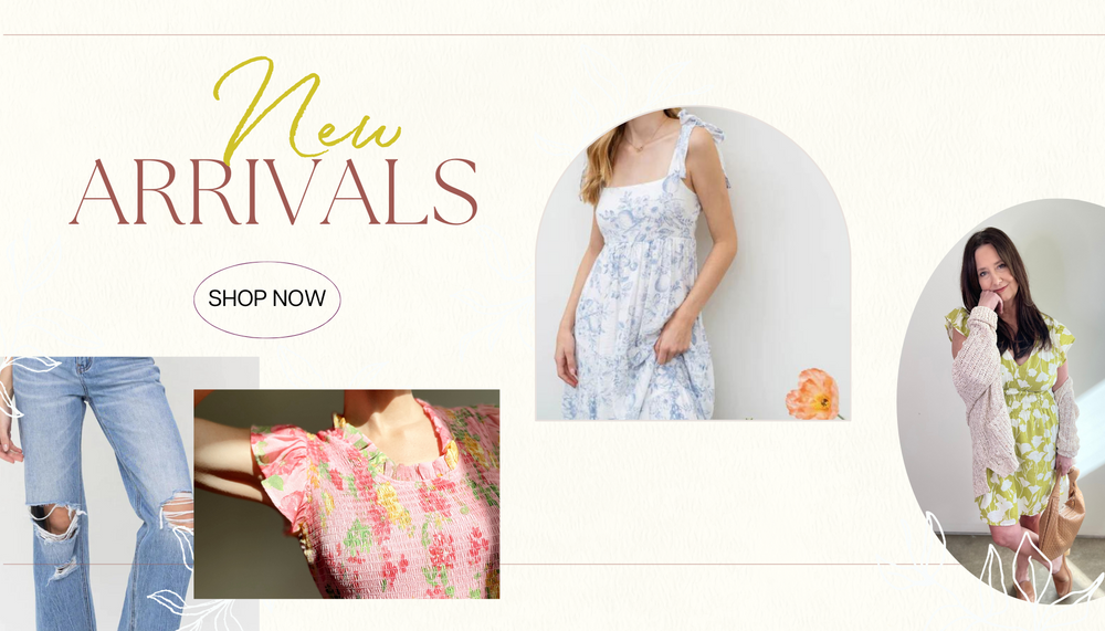 On trend women's clothes and fashion accessories.